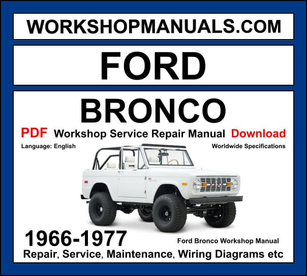FORD Workshop Manuals Download - Workshop Repair Manuals