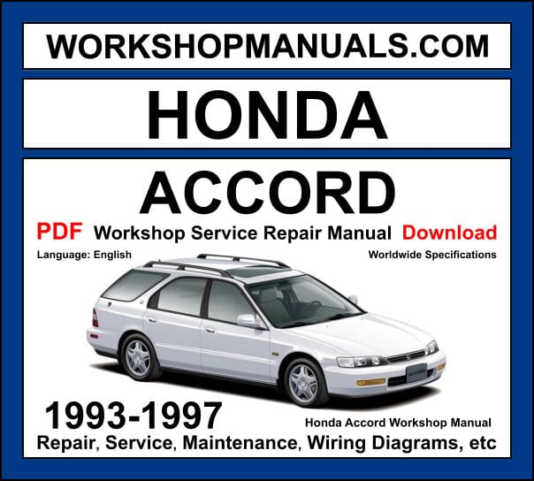 HONDA Workshop Manuals Download - Workshop Repair Manuals