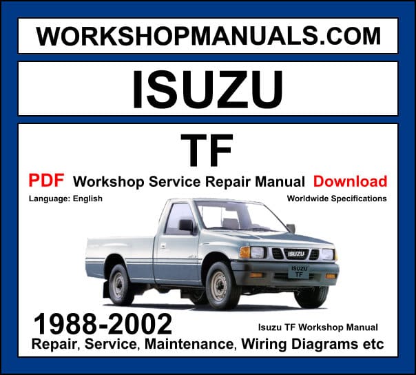 Isuzu D-Max 2012-2020 Workshop Service Repair Manual PDF