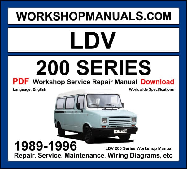 LDV G10 Workshop Service Repair Manual 2014-2024 PDF